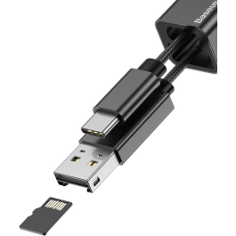 Baseus cable card reader ACDKQ-HG01, USB-A to USB type-C, čierna