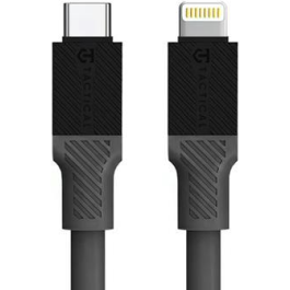 Tactical Fat Man, USB-C na Lightning, 1m, sivý